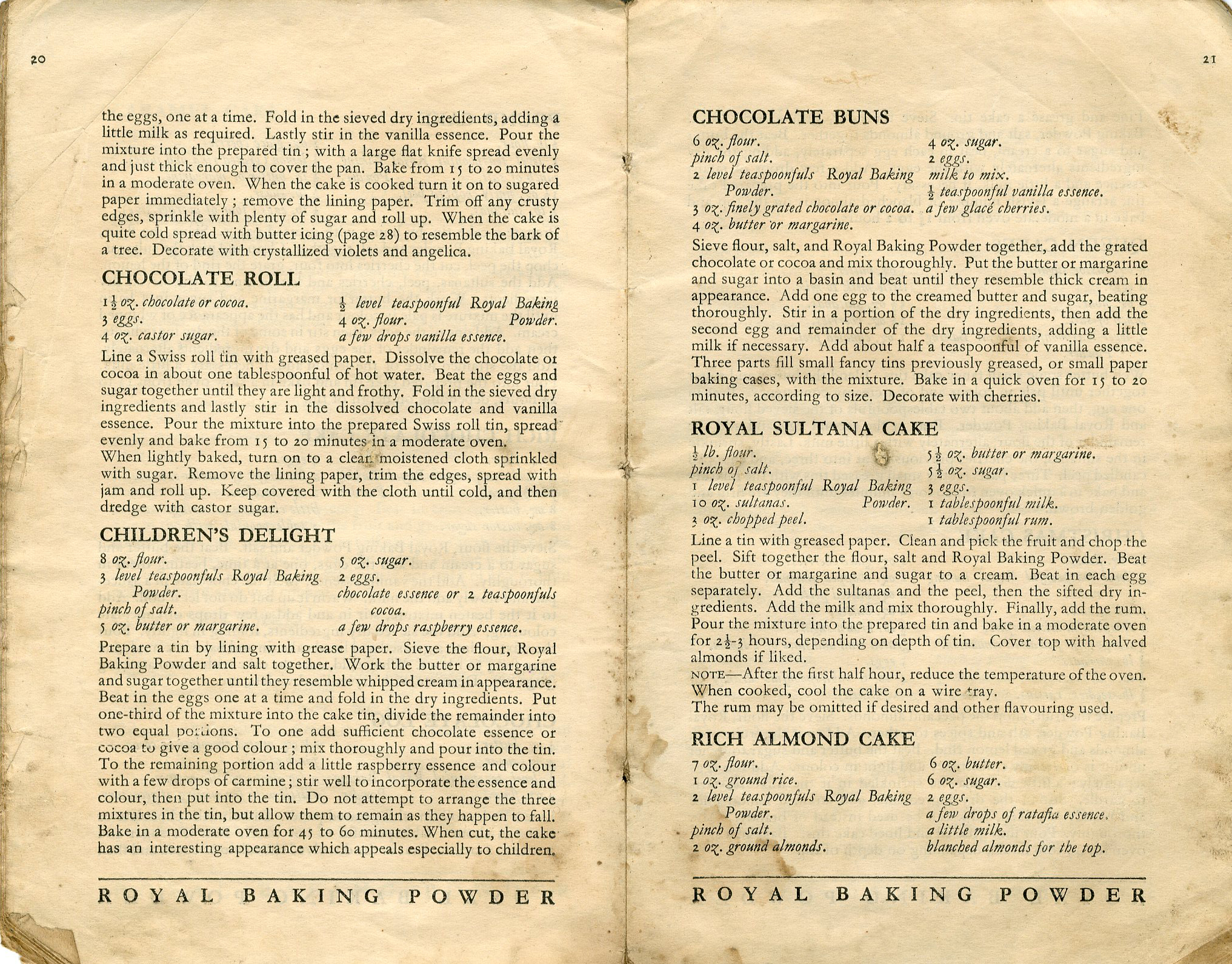 Royal Baking Powder Recipes - Galway County Heritage Office