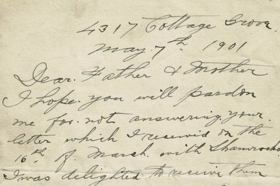 M69: USA Letter from Thomas McHugh to his parents - Milltown Heritage Group M69: USA Letter from Thomas McHugh to his parents - Milltown Heritage Group