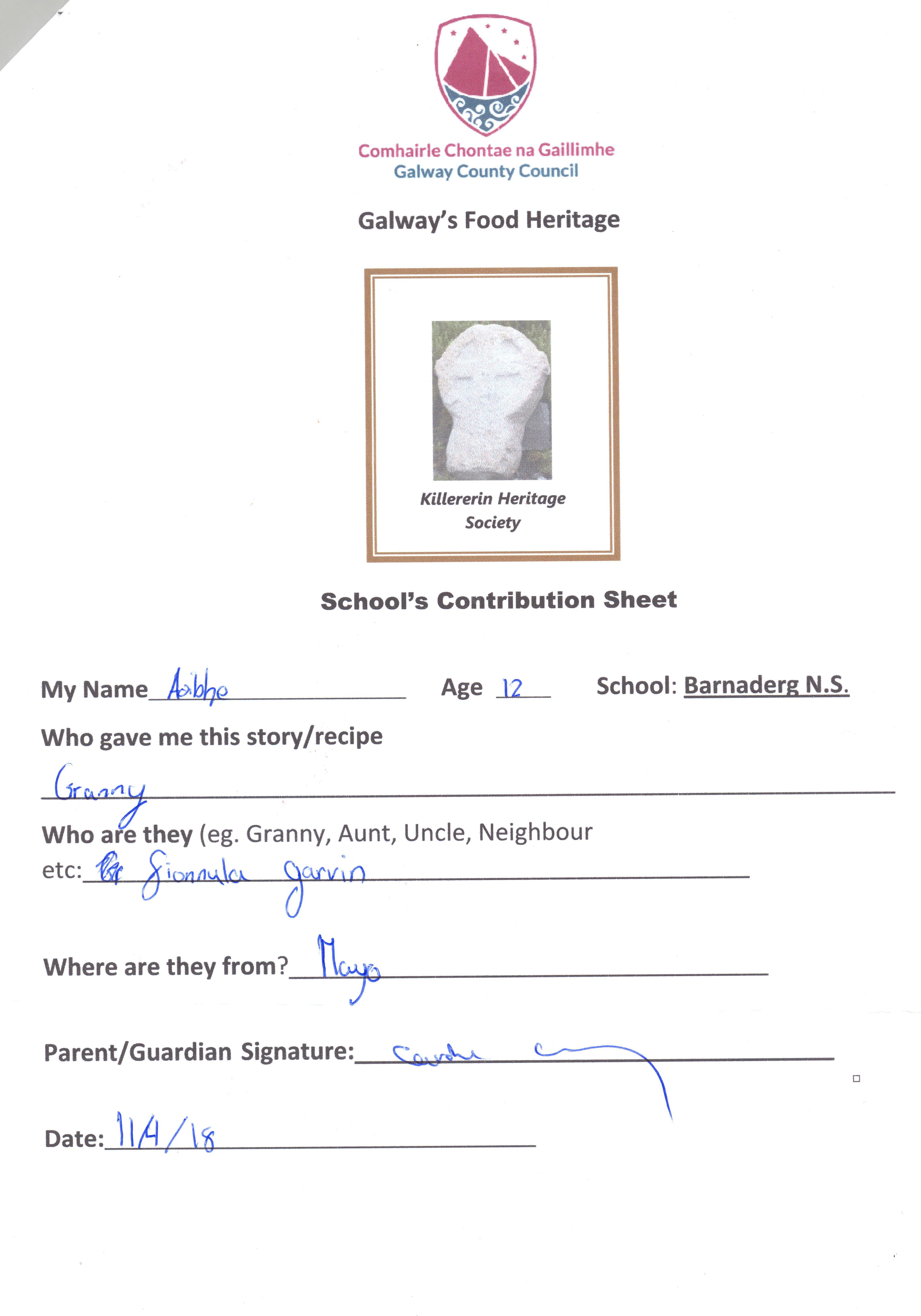 Boxty - Killererin Heritage Group