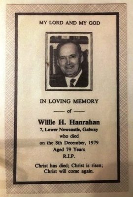 William Henry Hanrahan - Killererin Heritage Group