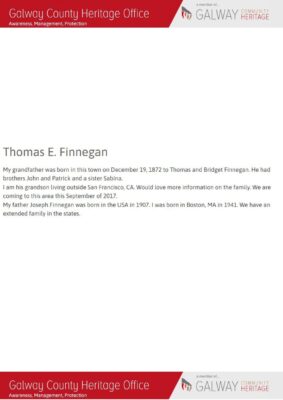 Thomas E. Finnegan - Galway County Heritage Office