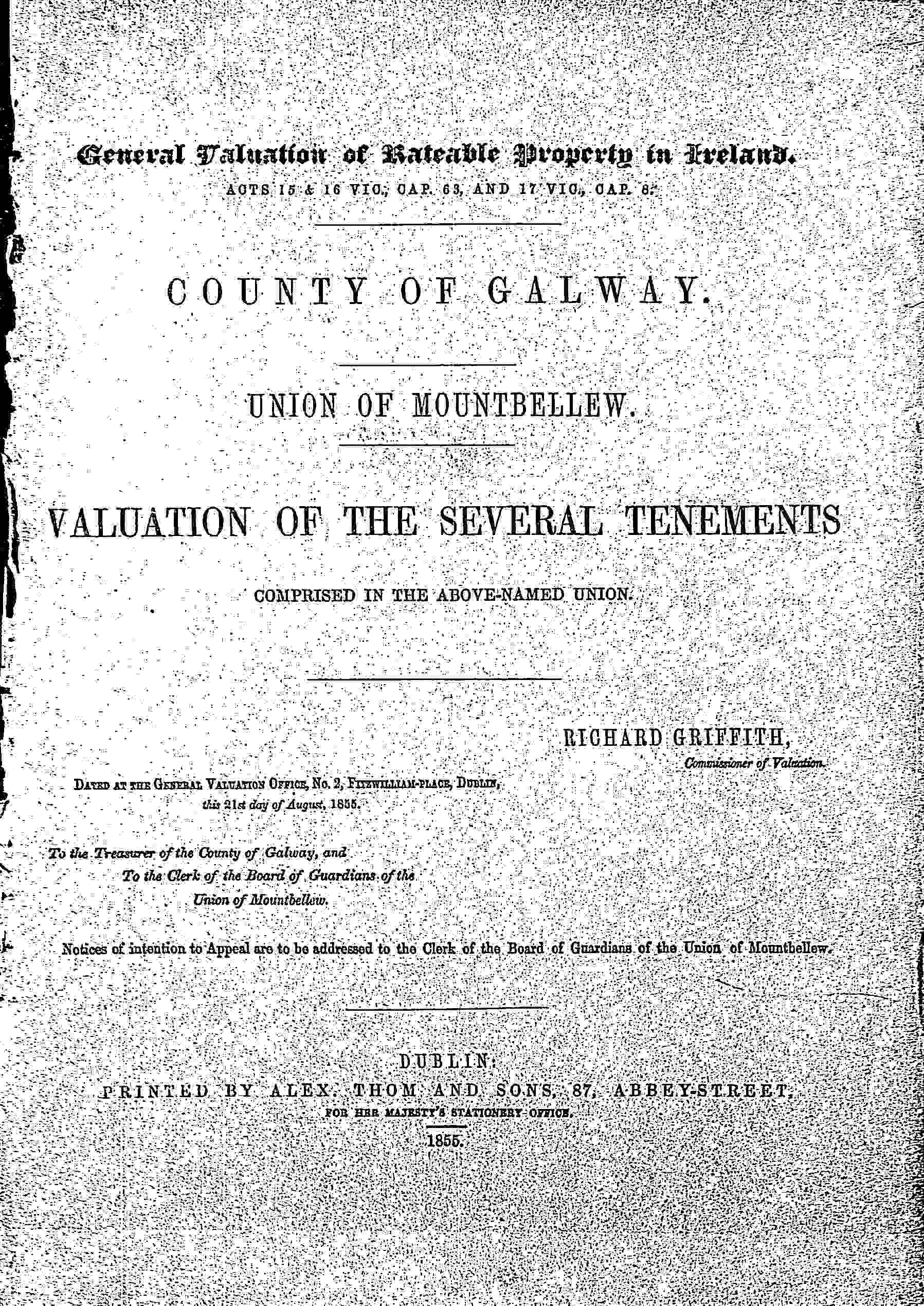 Griffiths Valuation. - Skehana & District Heritage